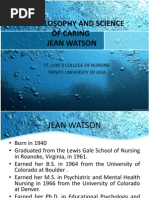 Nursing: Jean Watson's Caring Theory | PDF | Self | Nursing