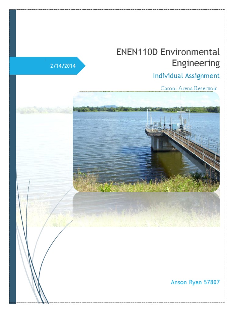 Caroni Arena Reservoir | PDF | Water Purification | Filtration