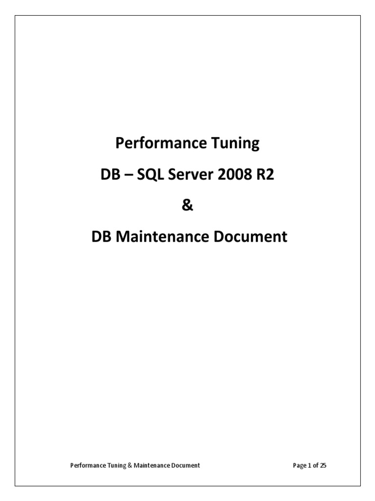 Best SQL Practices On Performance | PDF | Database Index | Microsoft Sql Server