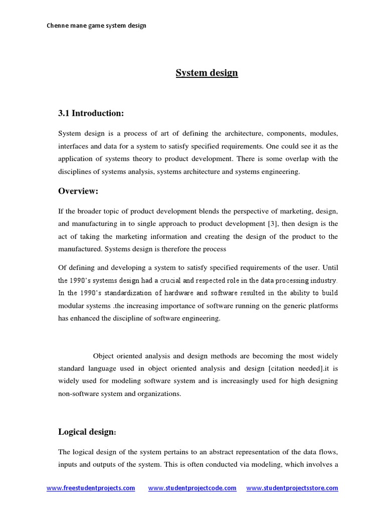 Game System Design | PDF