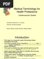 Cardiovascular Combining Forms Explained | PDF | Heart Valve | Heart