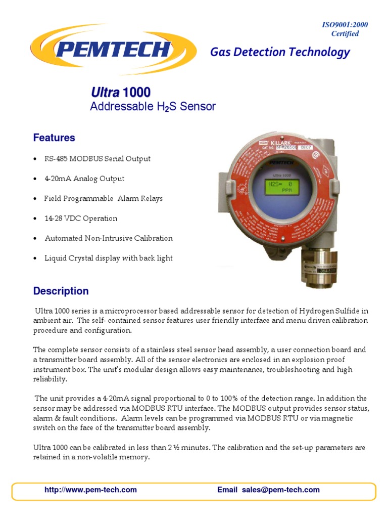 H2s Sensor Sensor Relay