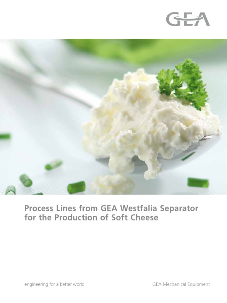GEA-WS-Soft Cheese Process Lines | PDF | Milk | Cheese