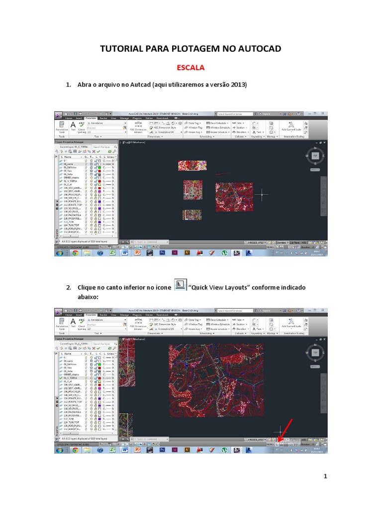Tutorial para Plotagem No Autocad - Escalas | PDF