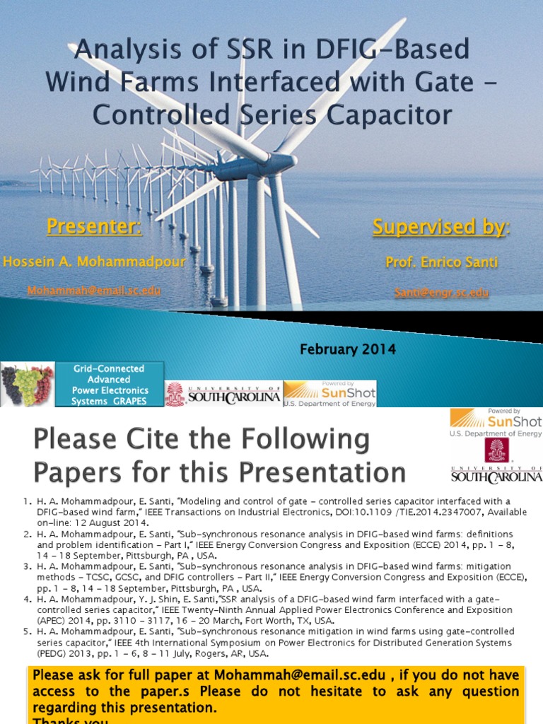 SSR in DFIG Systems | PDF | Control Theory | Electric Power System