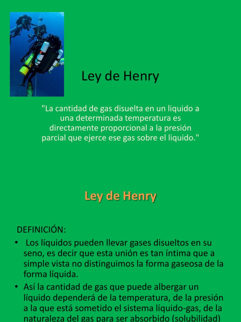 Ley de Henry | PDF