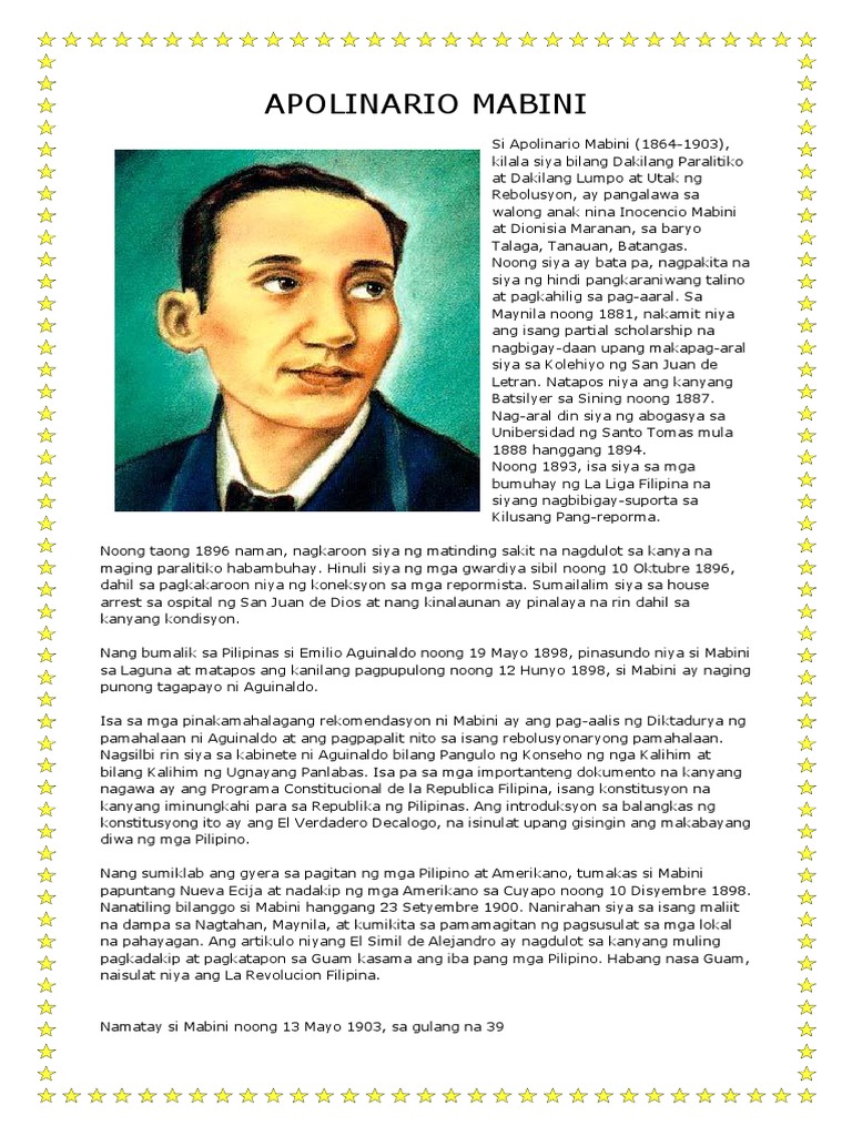 Apolinario Mabini | PDF