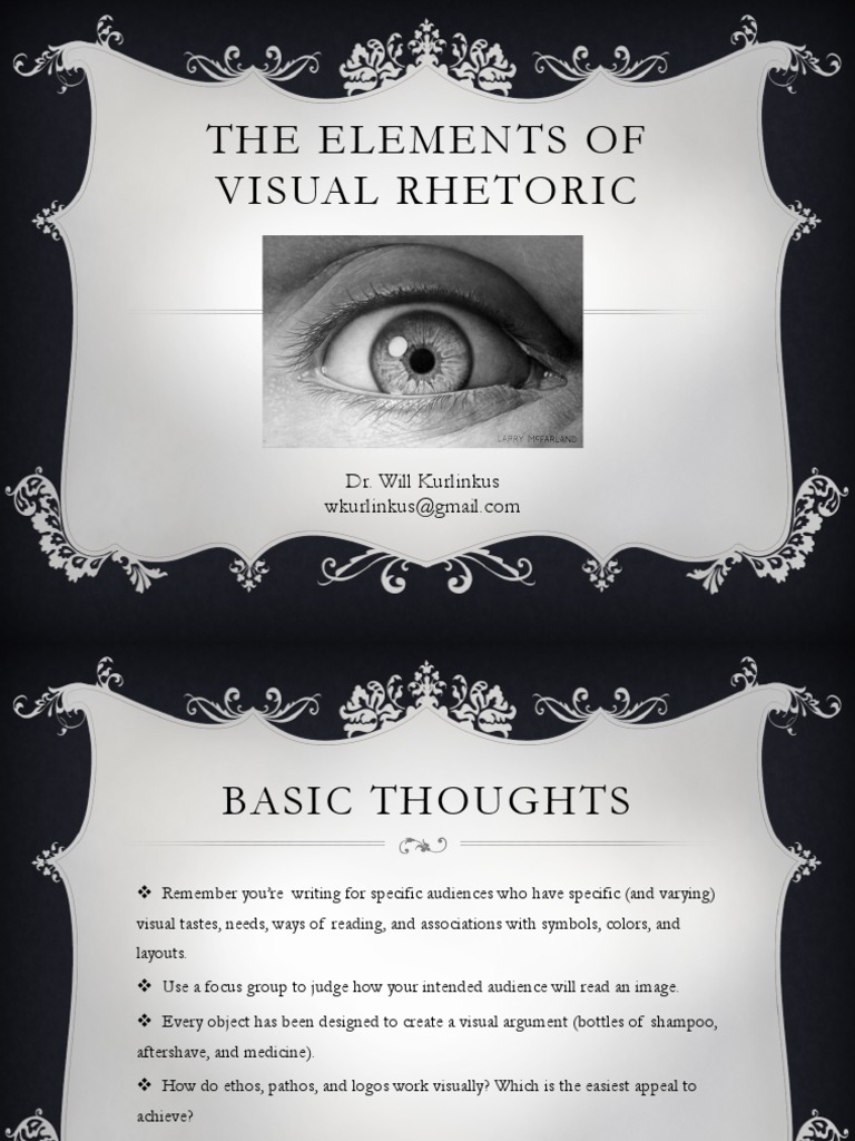 The Elements of Visual Rhetoric: Dr. Will Kurlinkus | PDF | Hue | Color
