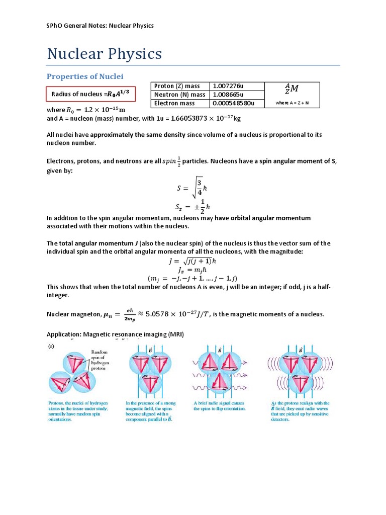 Nuclear Physics Notes | Radioactive Decay | Nuclear Physics
