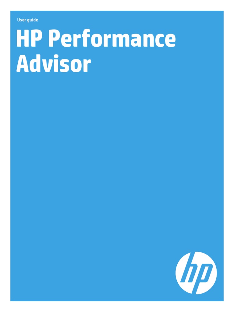 HP Performance Advisor: User Guide | PDF | Autodesk | Auto Cad