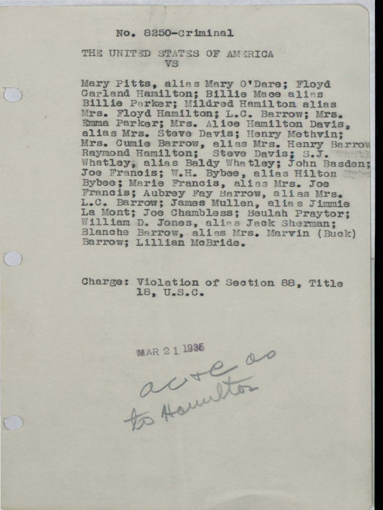 Harboring Trial PDF, Bonnie and Clyde. | PDF | Criminal Law | Public Law