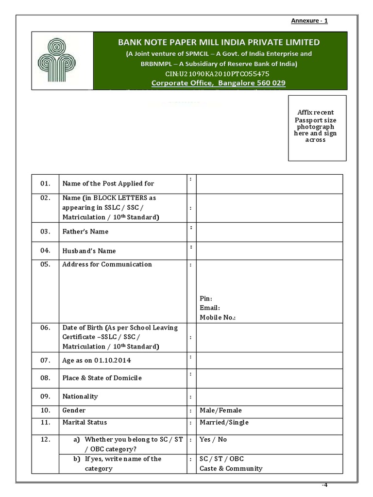 Bank Note Paper Mill India Private Limited: Corporate Office, Bangalore ...