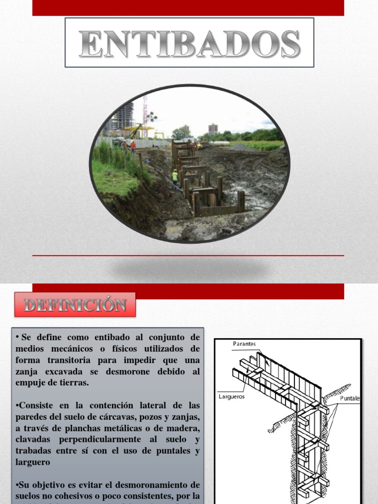 Tipos de Entibado para Zanjas | PDF | Suelo | Acero