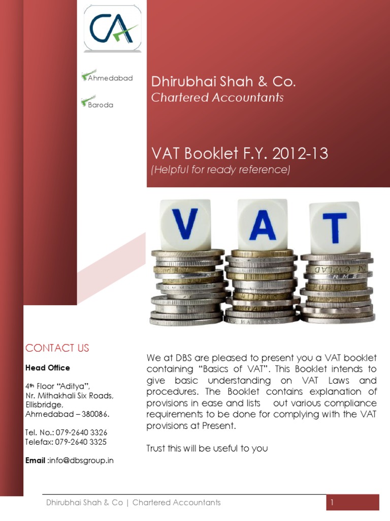 VAT Booklet F.Y.2012-13 | PDF | Value Added Tax | Invoice