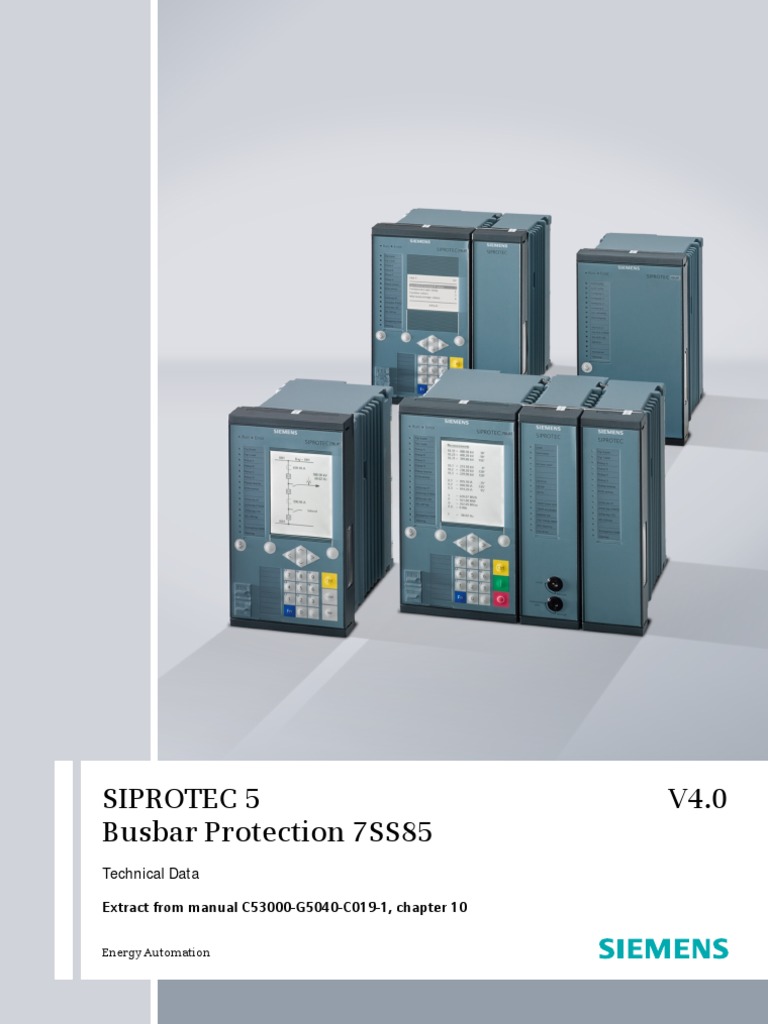 TechDaten Man 7SS85 V0400 en | PDF | Power Supply | Direct Current