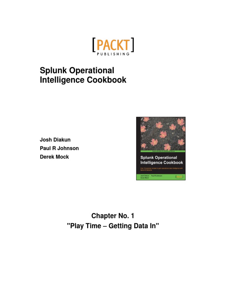 Splunk Operational Intelligence Cookbook Sample Chapter | PDF | Port (Computer Networking ...