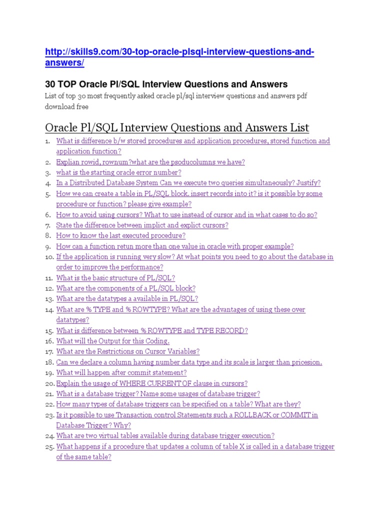 Leading 50 Sql Meeting Questions And Also Solutions – Get Recruitment ...