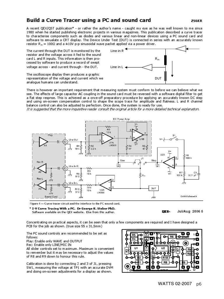 PC-Based Curve Tracer Design Guide | PDF | Manufactured Goods ...