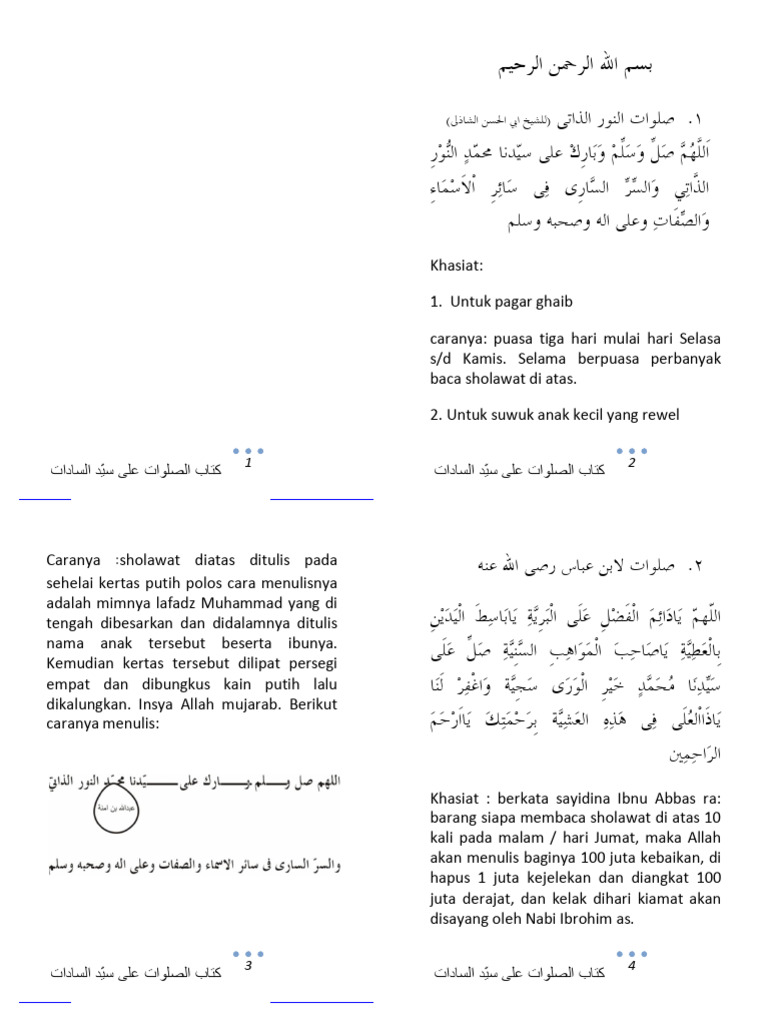 Kitab Sholawat Juz 2 | PDF