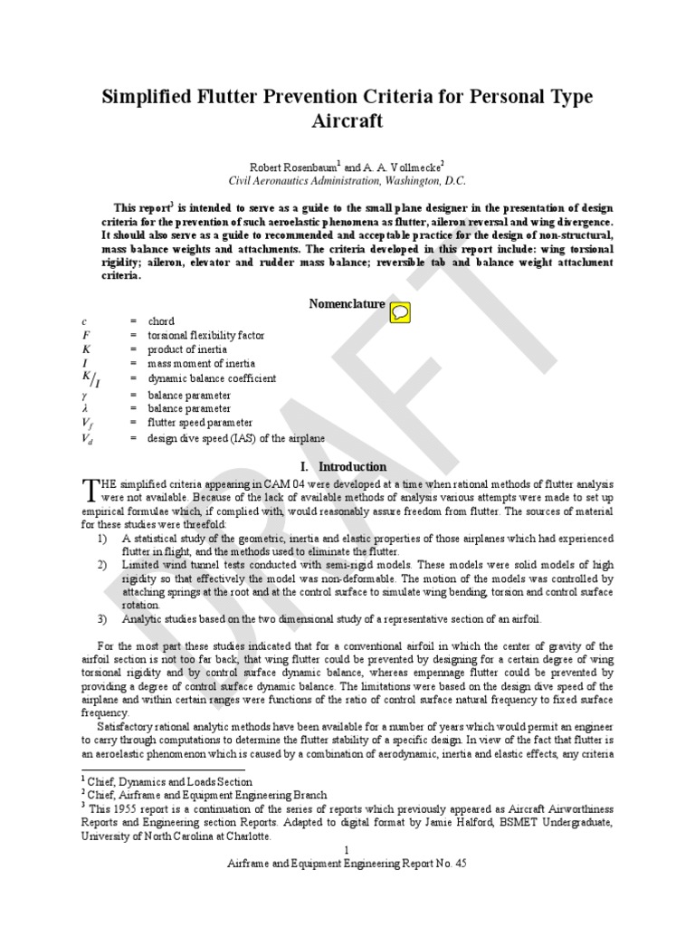 Flutter Prevention Criteria | PDF | Flight Control Surfaces | Lift (Force)