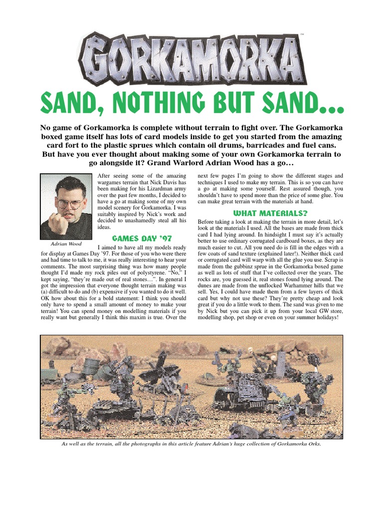 Gorkamorka Scenery | PDF | Paint | Manmade Materials