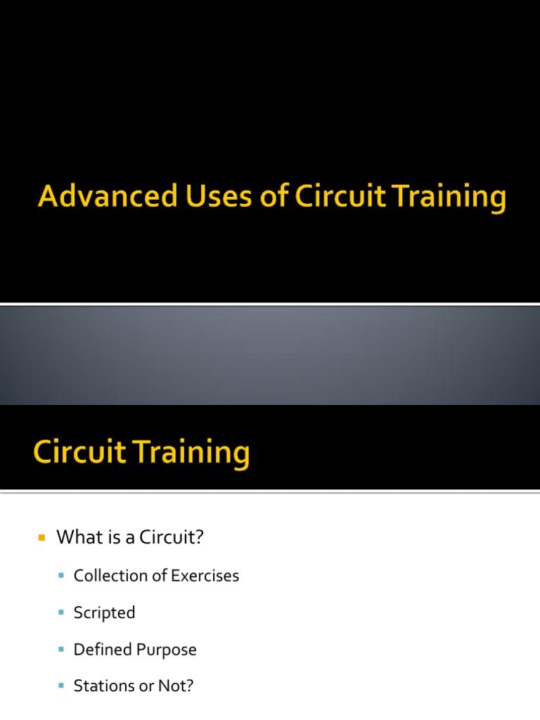Advanced Uses of Circuit Training-Boo Schexnayder | PDF | Physical ...