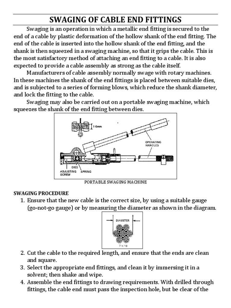Cable Swaging | PDF | Rust | Corrosion