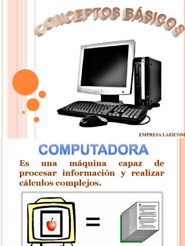 CONCEPTOS BASICOS Computación | PDF | Hardware de la computadora | Unidad Central de procesamiento