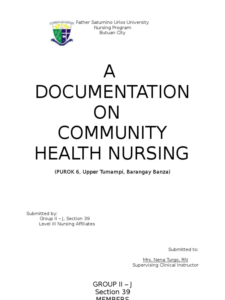 Father Saturnino Urios University Nursing Program Butuan City | PDF ...