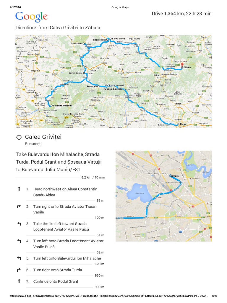 Google Maps | PDF | Romania