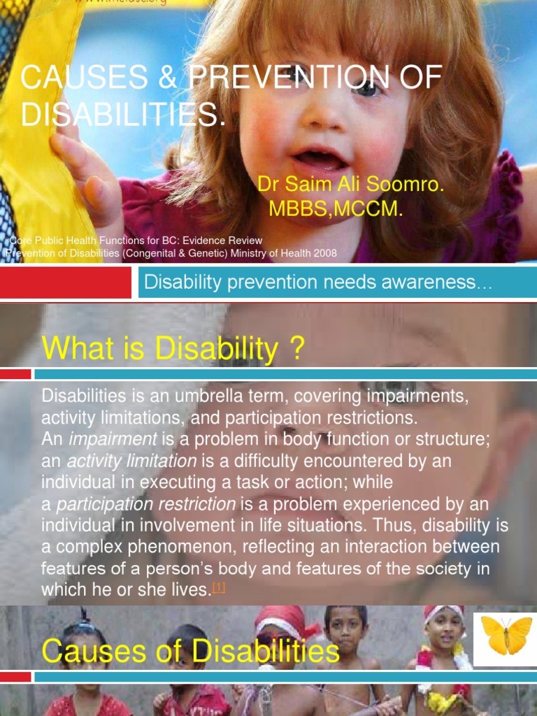 Causes & Prevention of Disabilities | PDF | Congenital Disorder ...