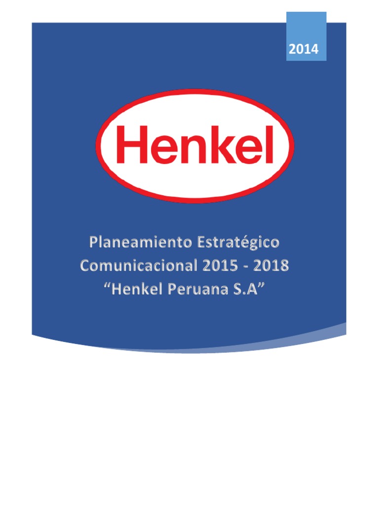 Plan Estratégico de Henkel Peruana S.A. | PDF | Relaciones públicas ...