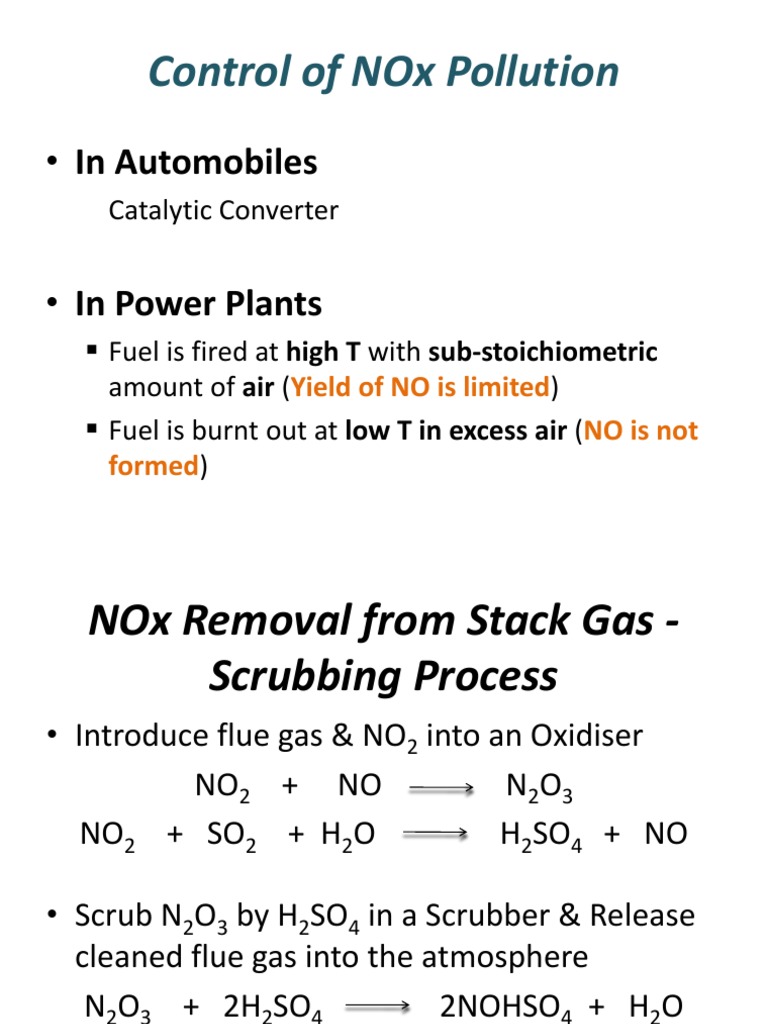 Control of Nox Pollution: - in Automobiles | PDF