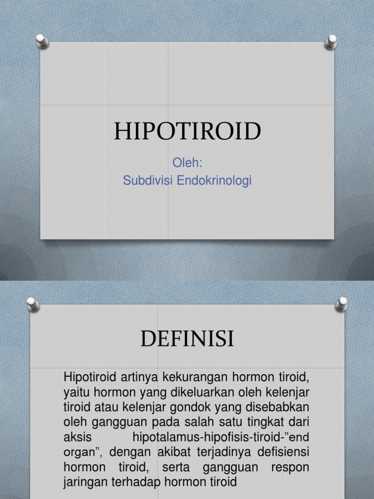 Panduan Lengkap Hipotiroid Anak | PDF