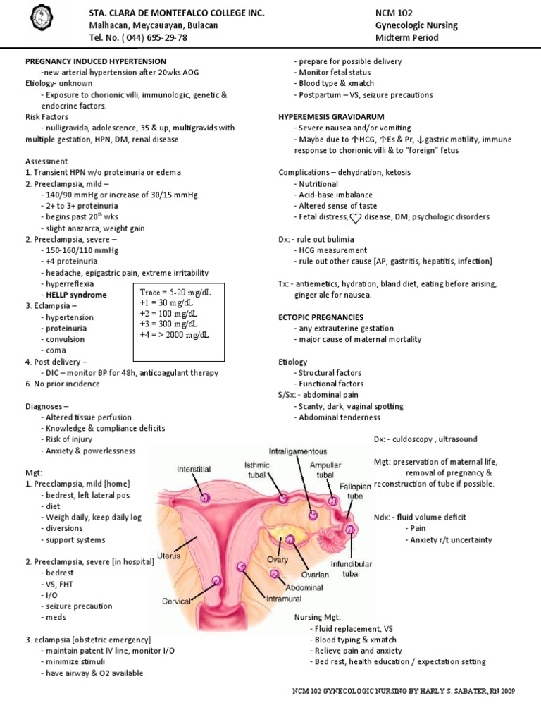 Handout OB Midterms | PDF | Miscarriage | Childbirth