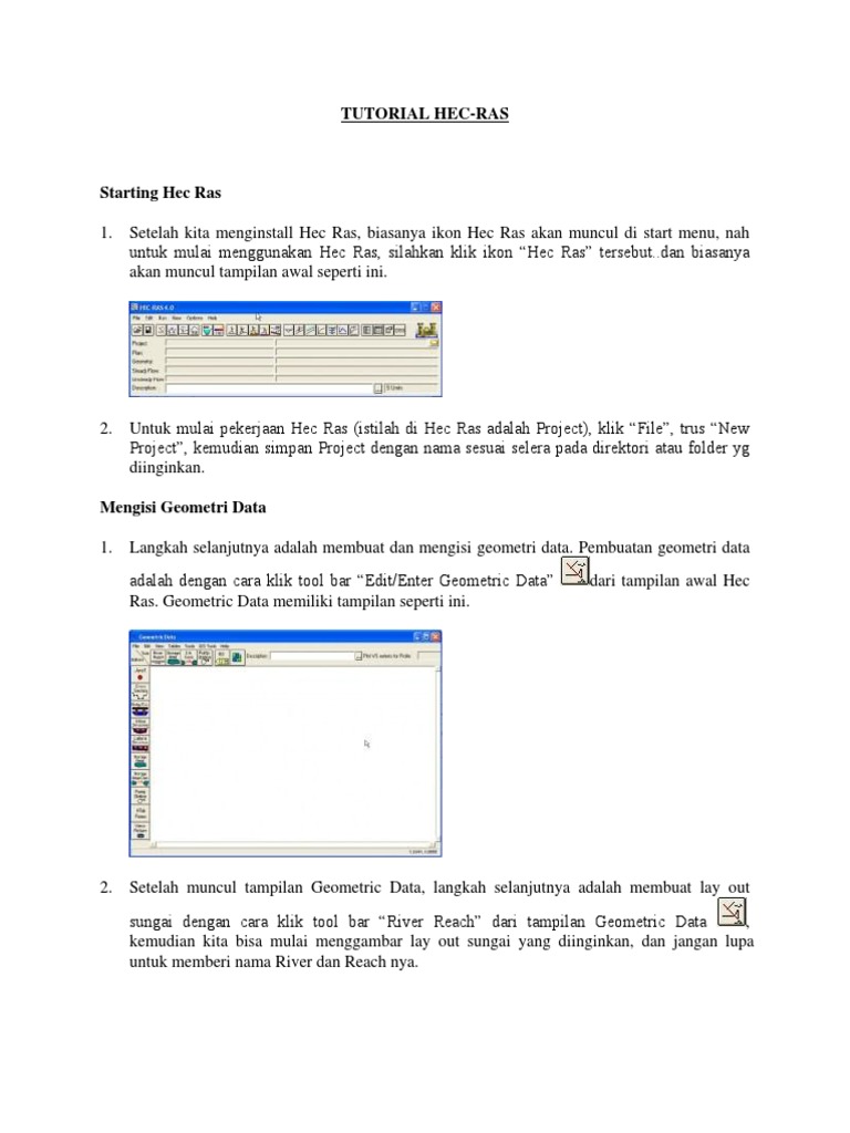 Tutorial Hec Ras | PDF