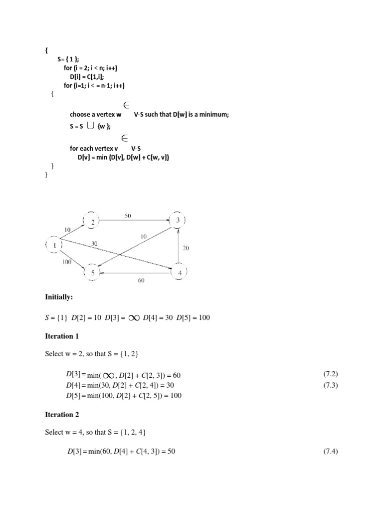 Dijkstra's Algorithm | PDF