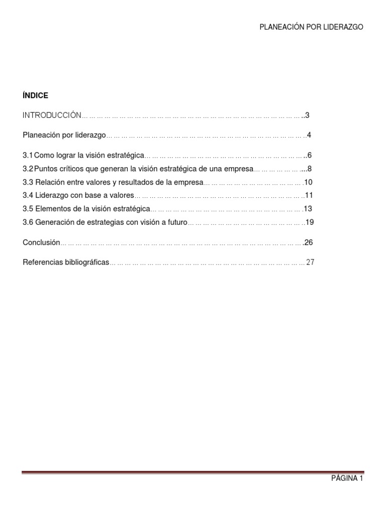 Planeación Por Liderazgo | PDF | Planificación | Liderazgo
