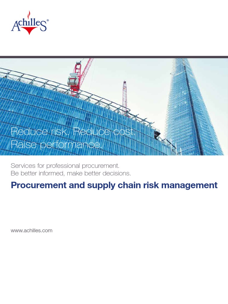 Achilles Procurement and Supply Chain Risk Management Solutions | PDF ...