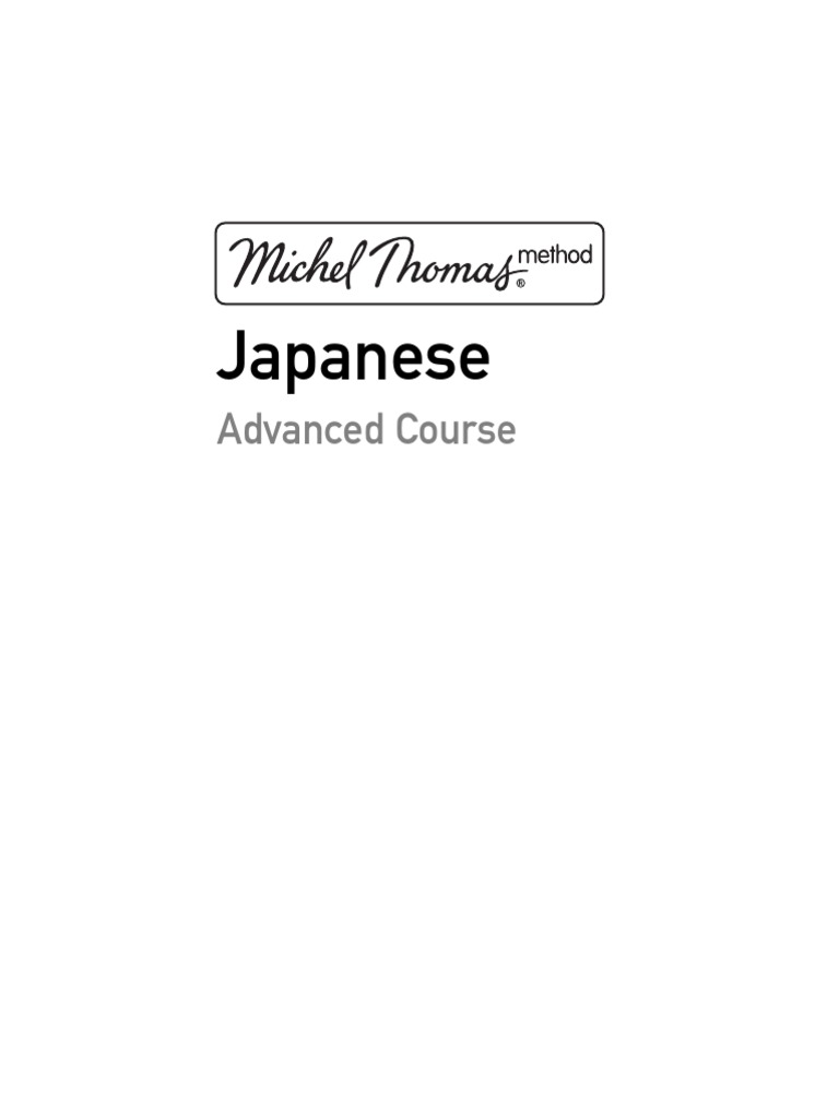 Advanced Japanese | PDF | Japanese Language | Vocabulary