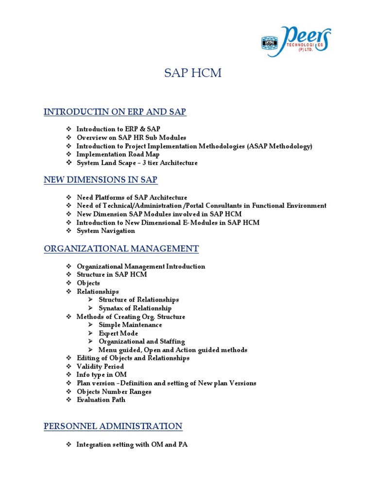 Sap HCM | PDF | Payroll | Business Process