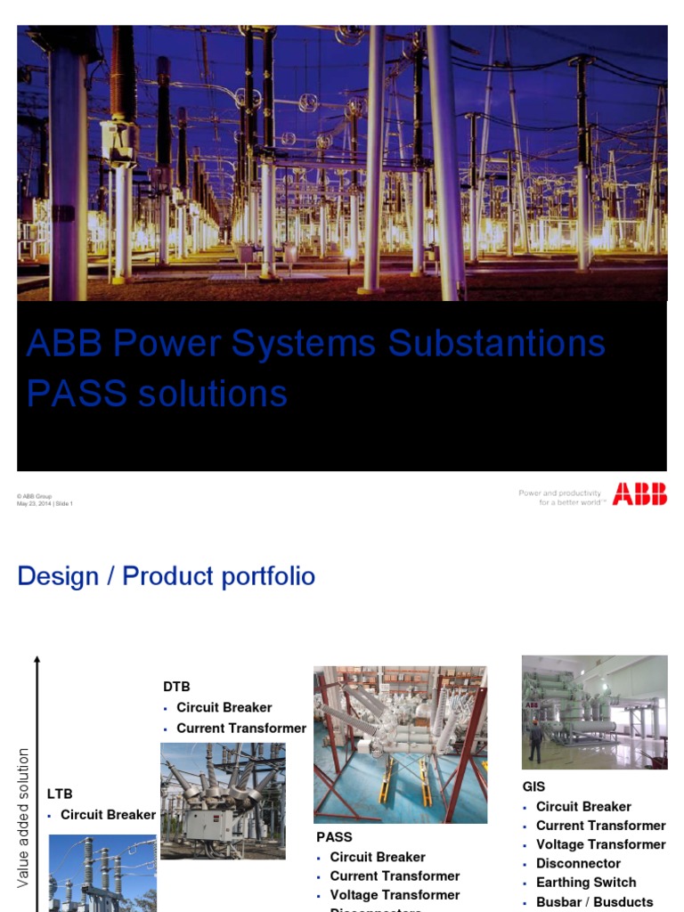 ABB PASS 2014 Presentation | PDF | Electrical Substation | Capacitor