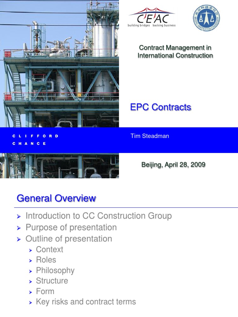 03 Epc Contract Management | Public–Private Partnership | Project Finance