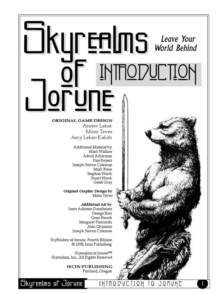 Sky Realms of Jorune Introduction | PDF | Nature | Science