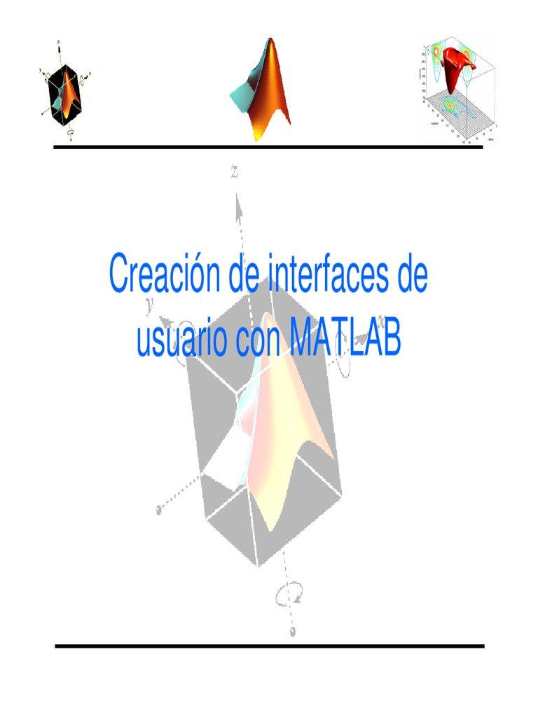 GUIDE Matlab | PDF | Matlab | Interfaces gráficas de usuario