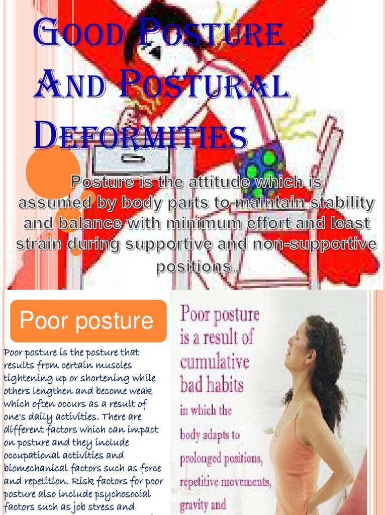 Good Posture and Postural Deformities | PDF | Musculoskeletal System ...