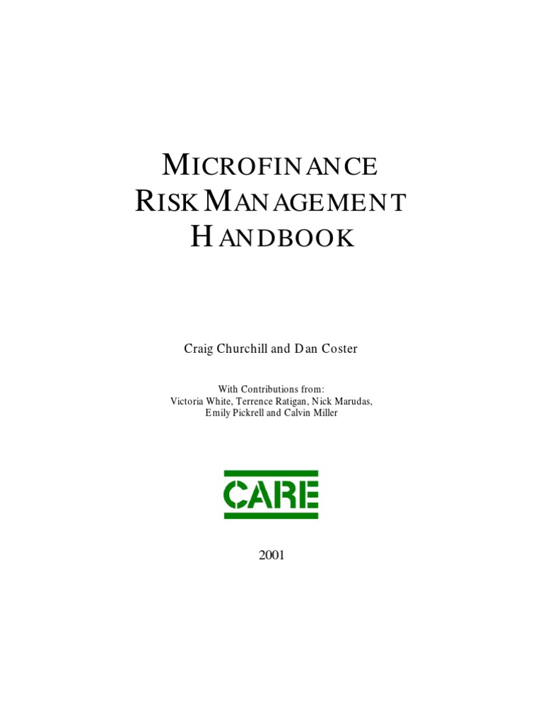 Microfinance Risk Management Handbook | PDF | Microfinance | Risk ...