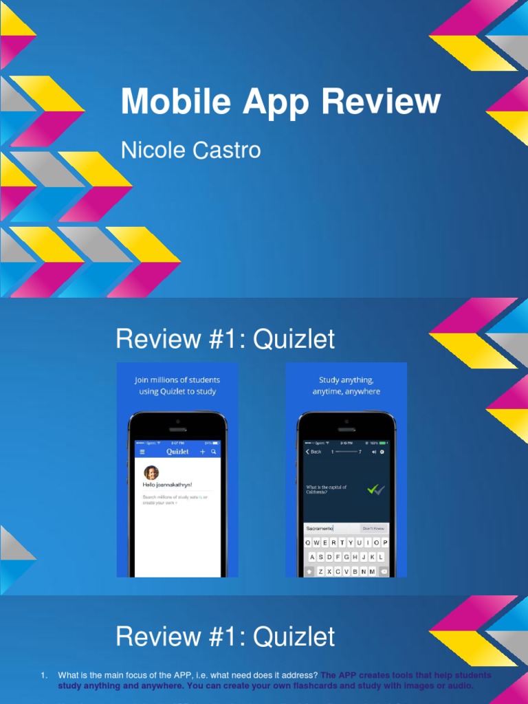 Quizlet App: A Student's Study Aid | PDF | Mobile App | Computing