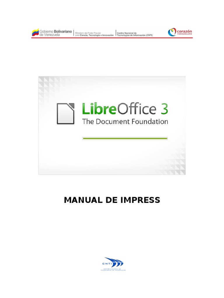 Manual LibreOffice Impress | PDF | Contenido libre | Informática