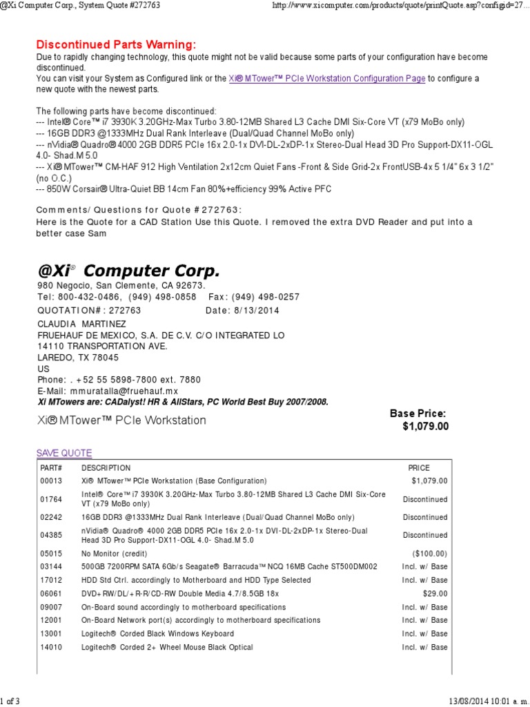 @xi Computer Corp | PDF | United Parcel Service | United States Postal ...